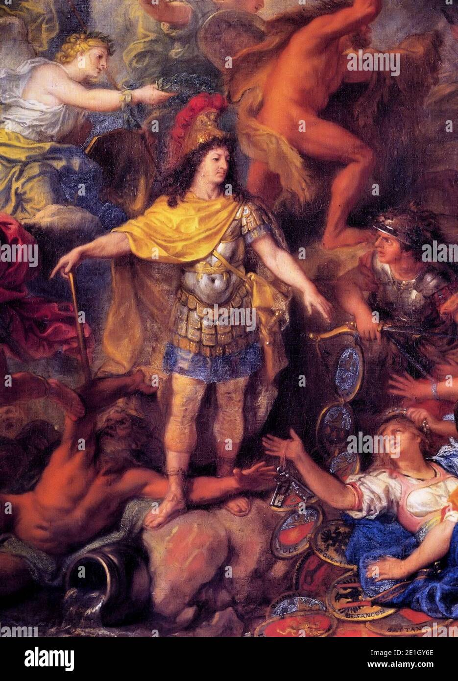 Louis XIV - Charles le Brun Stock Photo - Alamy