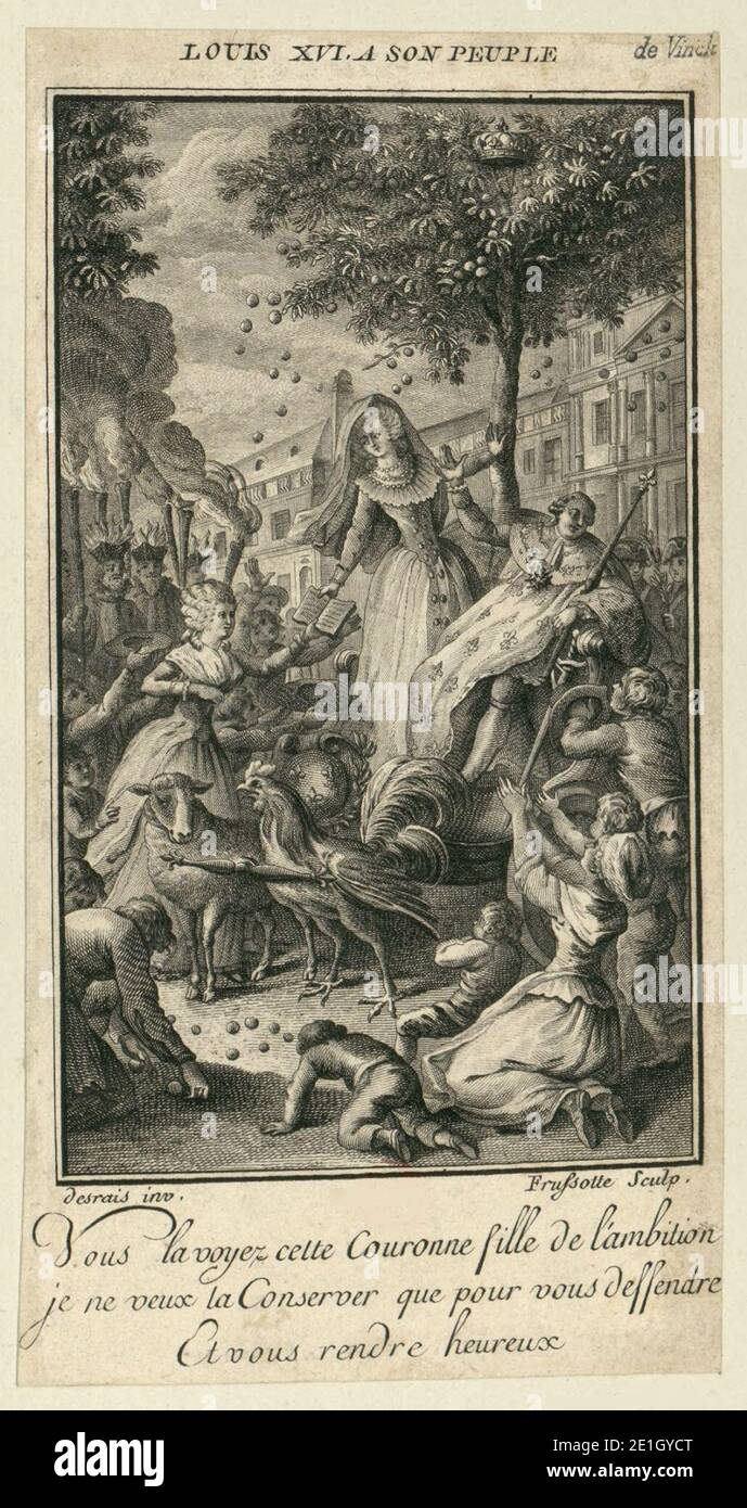 Louis XVI à son peuple - Vous la voyez cette Couronne fille de l ...