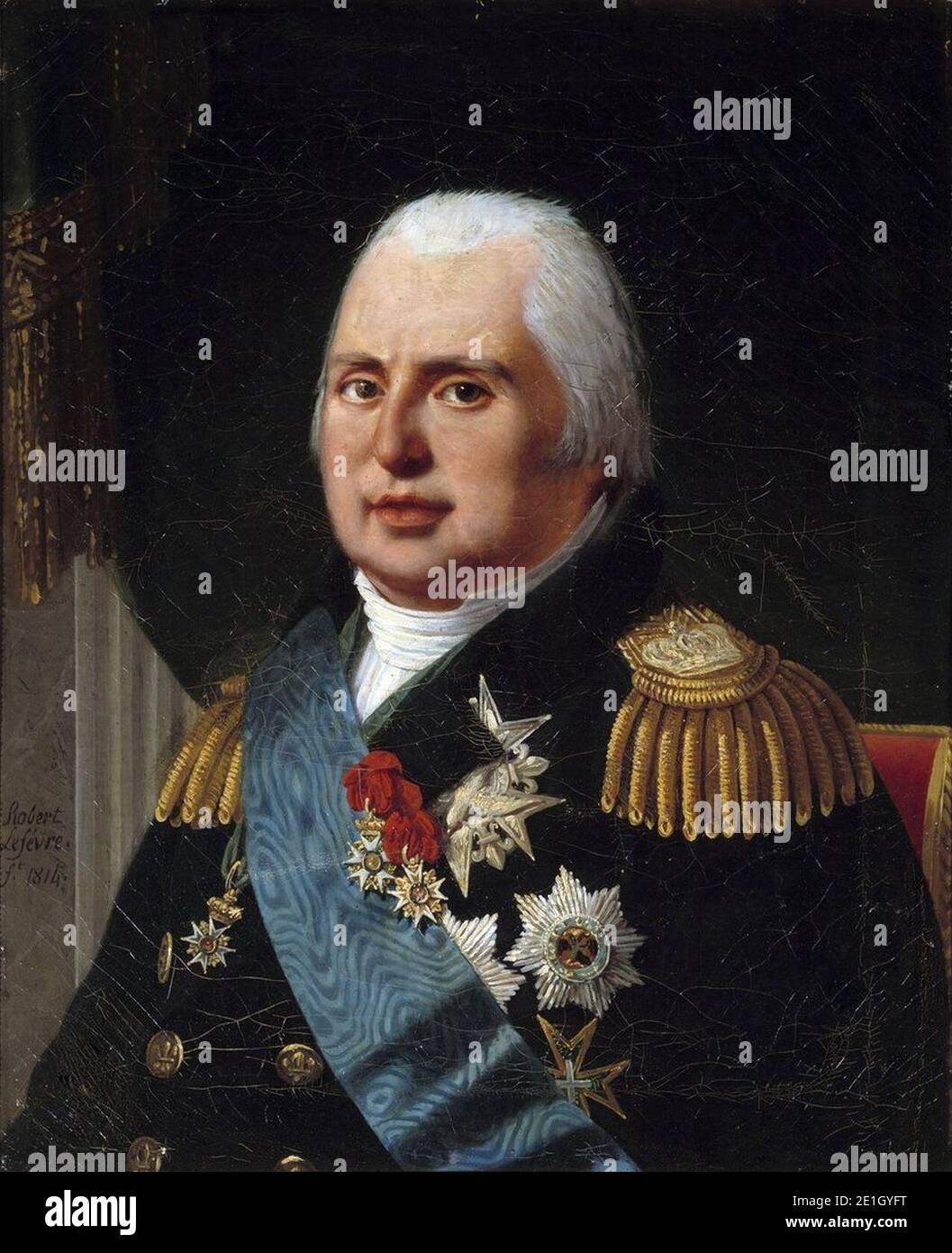 Louis XVIII in 1814 Stock Photo - Alamy