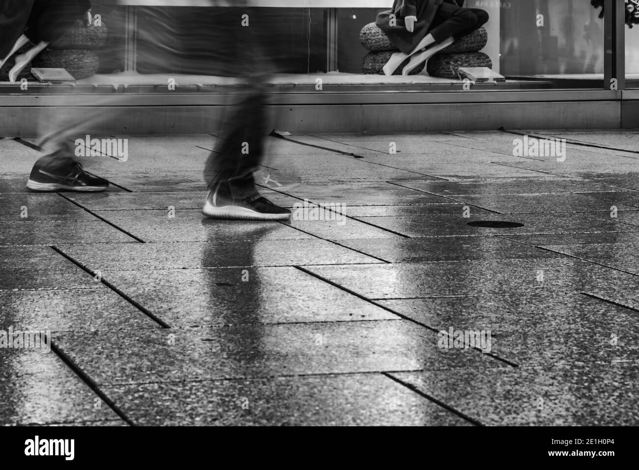 Fussgängerzone Black and White Stock Photos & Images - Alamy