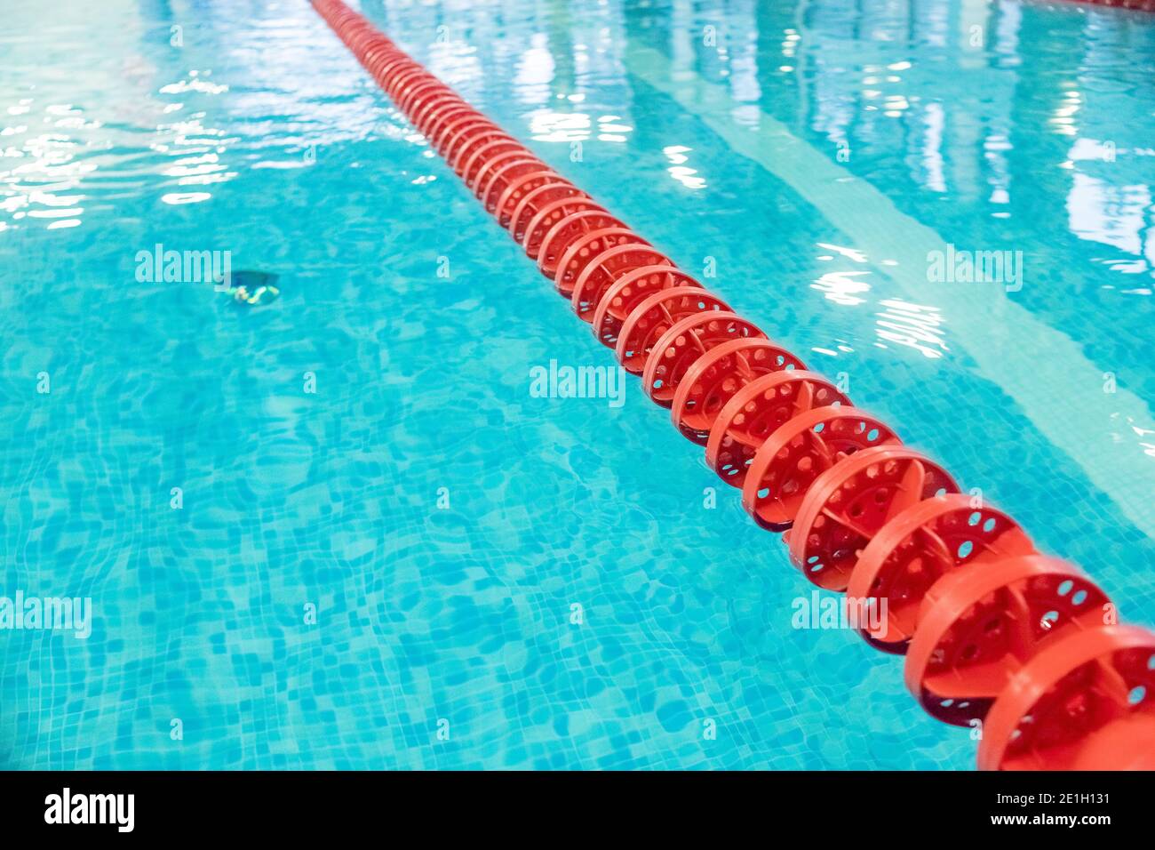 Community swimming pool with racing lanes Stock Photo - Alamy