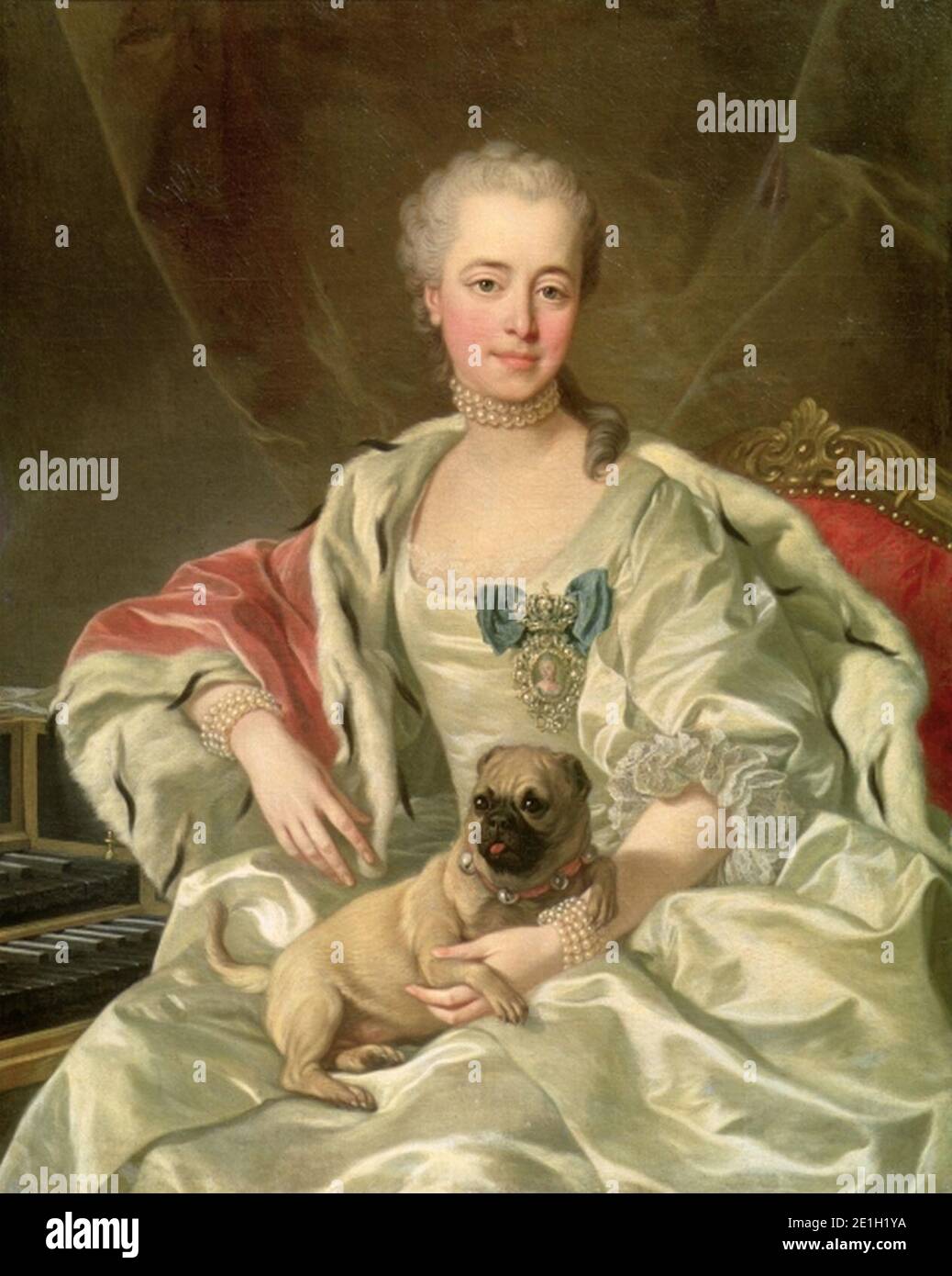 Louis-Michel van Loo Princess Ekaterina Dmitrievna Golitsyna Stock ...