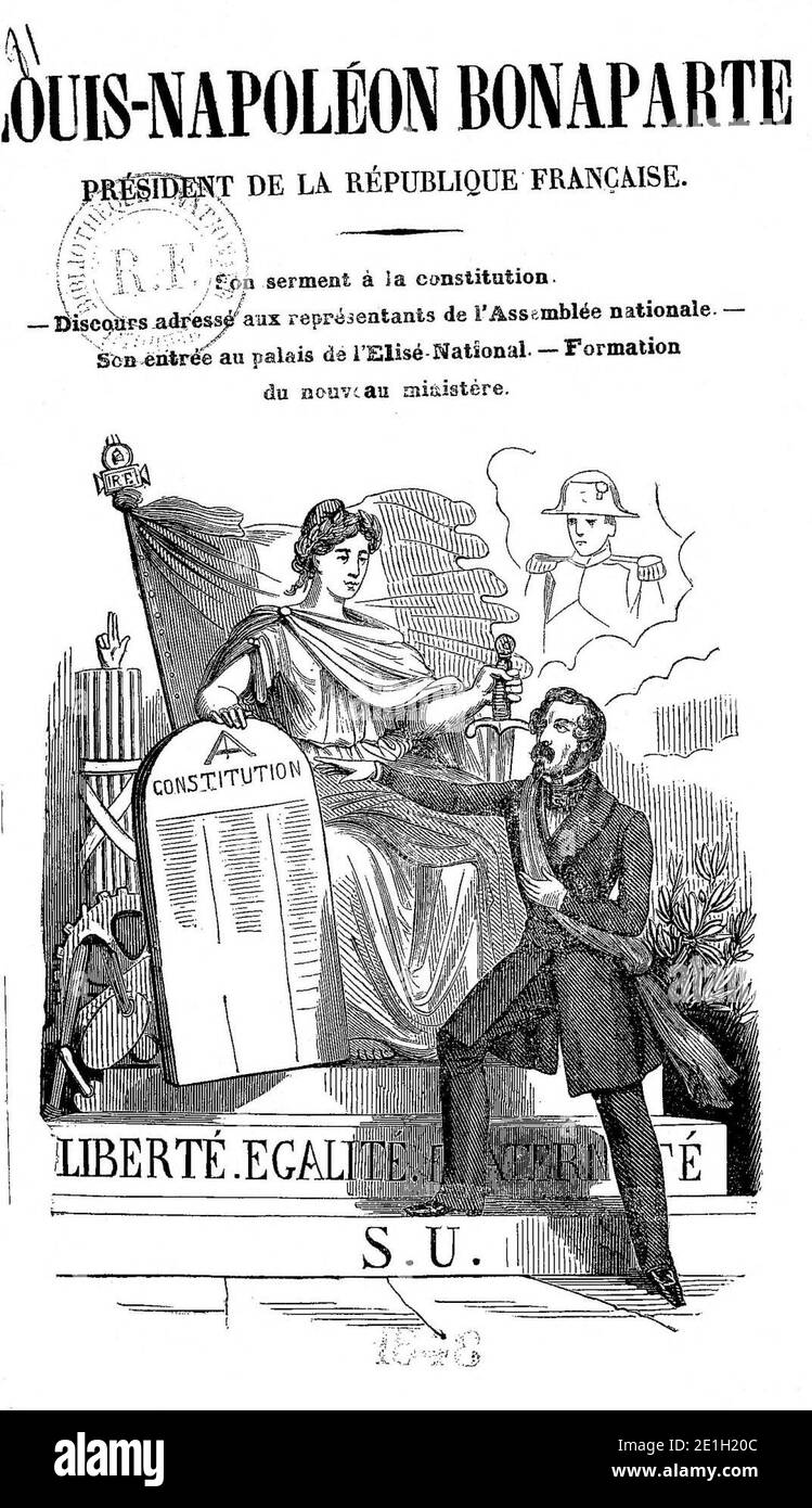 Louis-Napoléon Bonaparte, président de la République française. Son ...