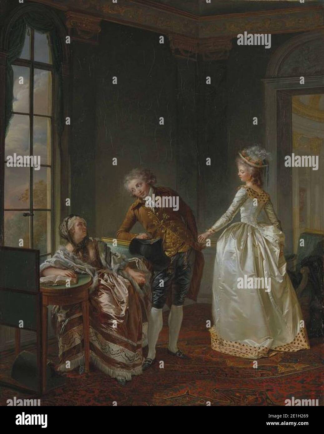 Louis-Roland Trinquesse Le billet doux Stock Photo - Alamy