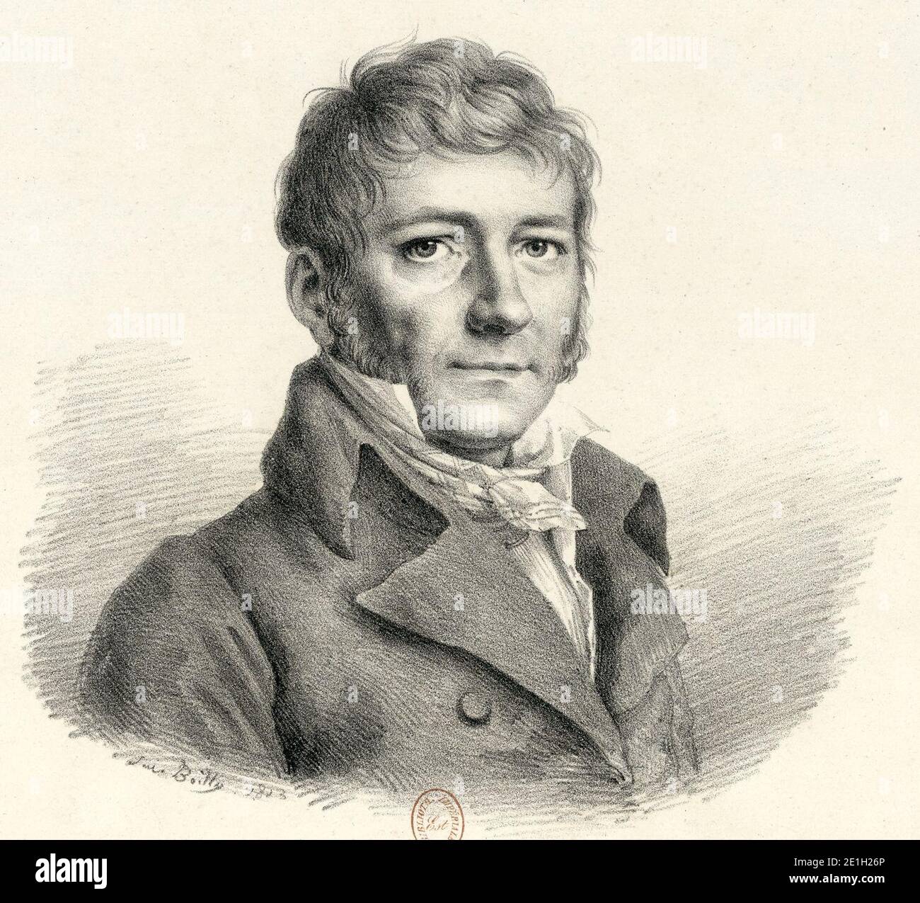 Louis-Simon Auger par Boilly Stock Photo - Alamy