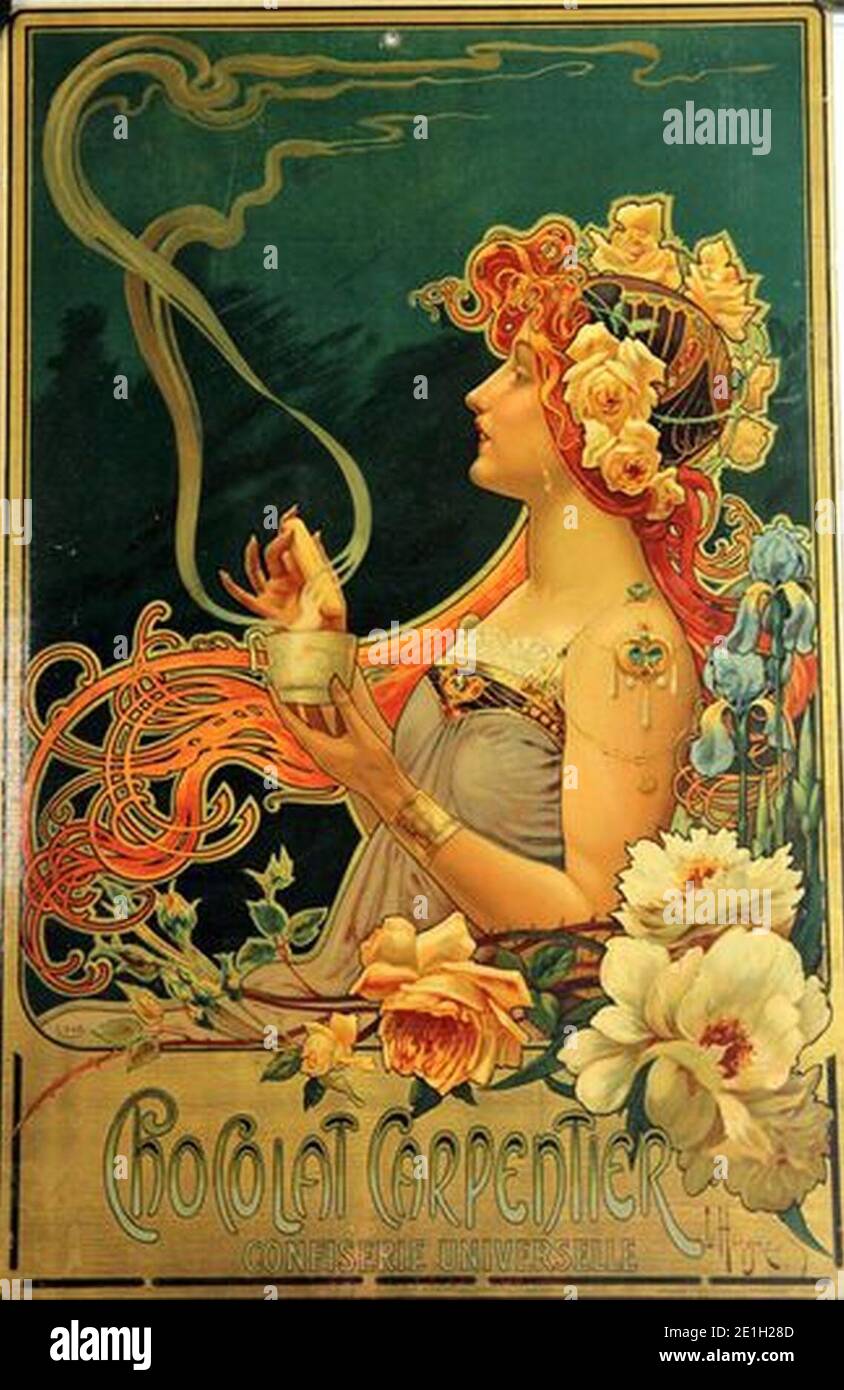 Louis-Théophile Hingre - Chocolat Carpentier Stock Photo - Alamy