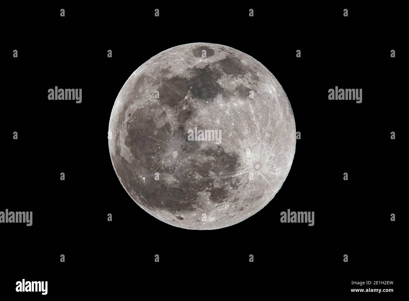 Last full moon of year 2020 Stock Photo - Alamy