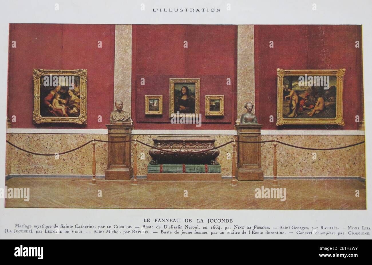 La joconde louvre hi-res stock photography and images - Alamy