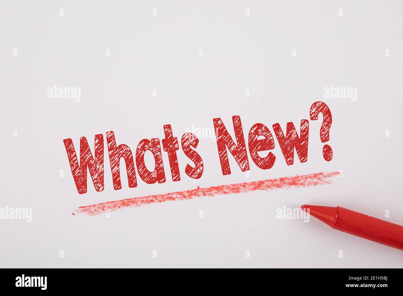 Whats New. Information, news and training concept. Written text on a ...
