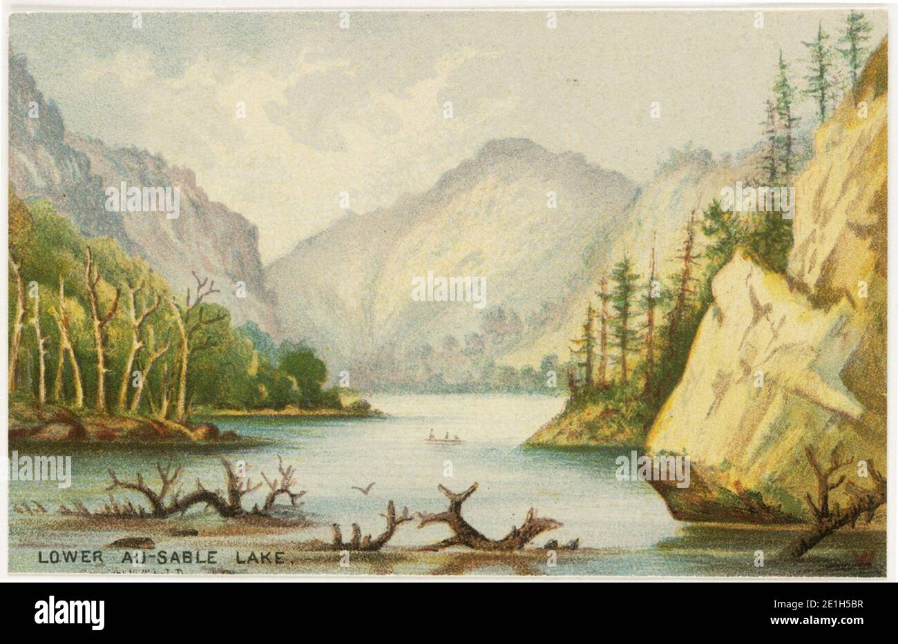 Lower Ausable Lake Stock Photo - Alamy