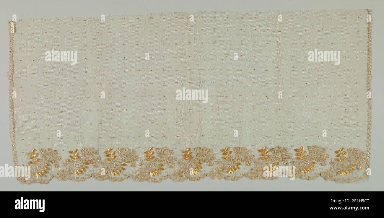 Lower Edge Of Hat Veil, mid-19th century Stock Photo - Alamy