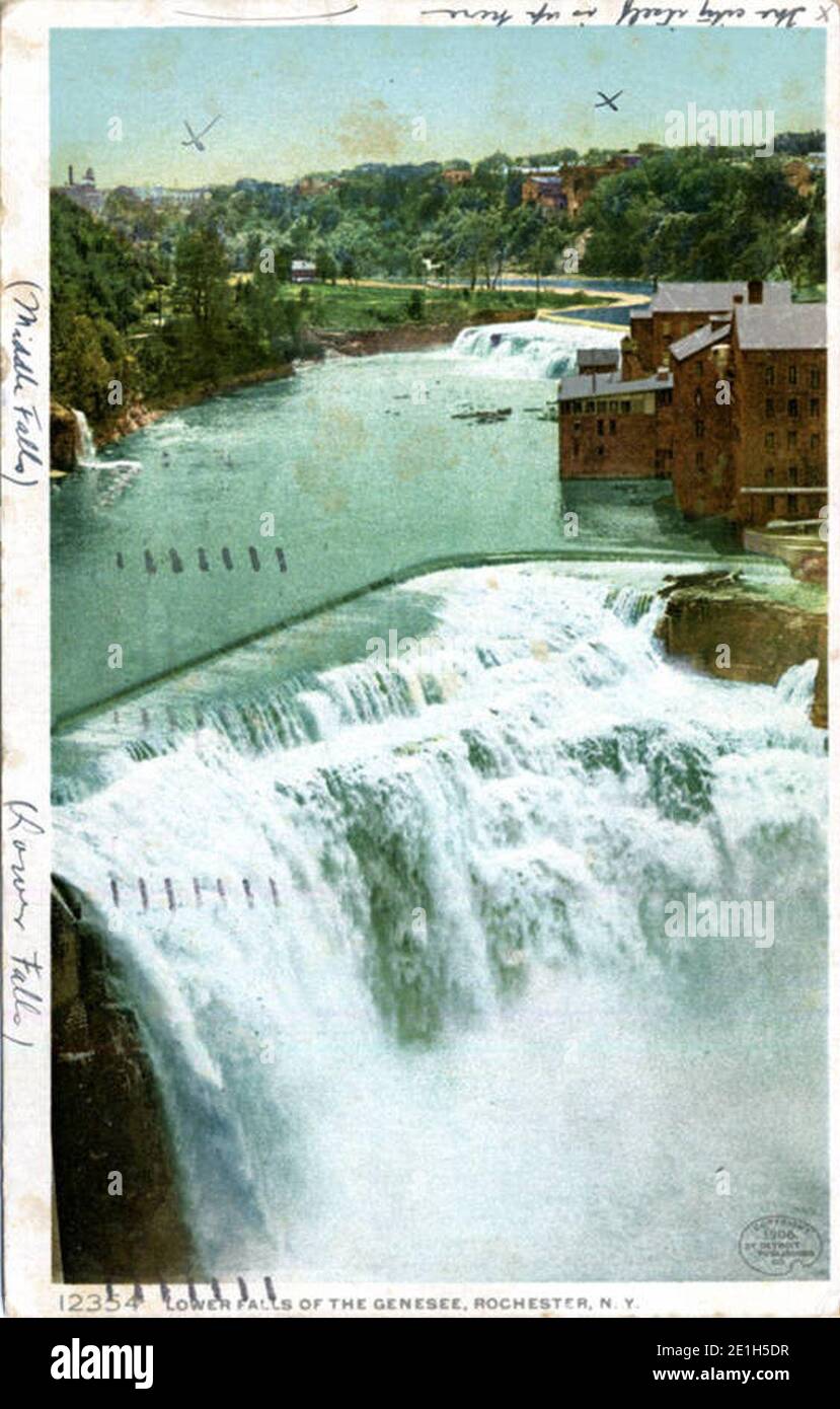 Lower Falls of the Genesee Stock Photo - Alamy