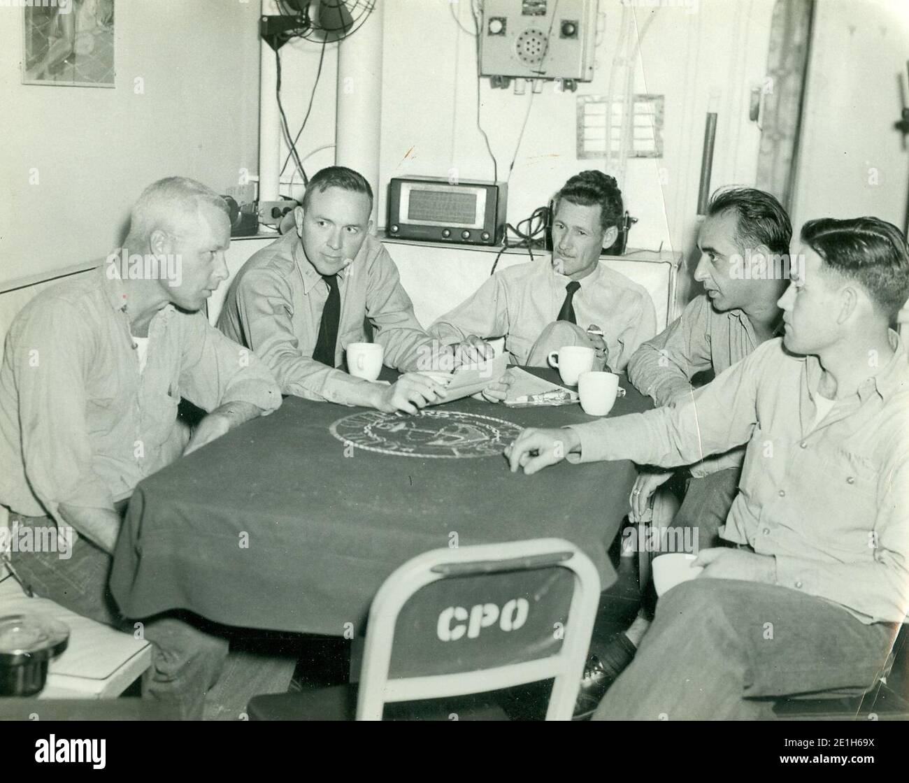 LST-855 (USS Kent County) photo of crew members Stock Photo - Alamy