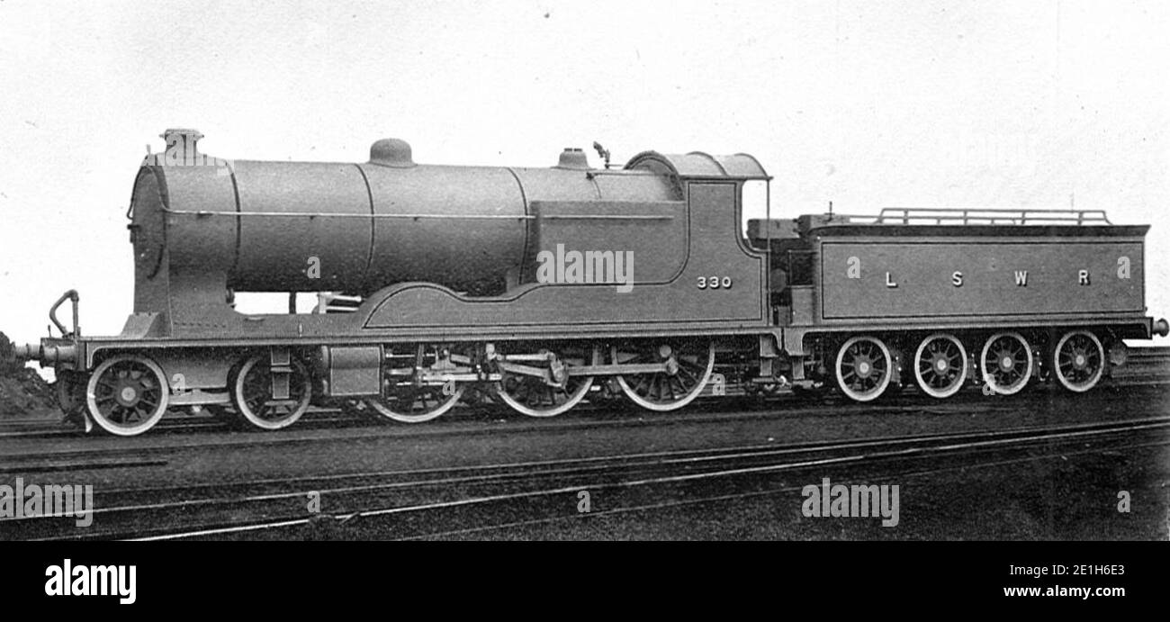 LSWR F13 Class 4-6-0 locomotive 330 (Howden, Boys' Book of Locomotives ...