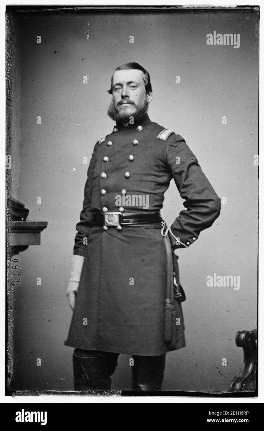 Lt. Col. A.D. Adams, 27th N.Y. Inf Stock Photo - Alamy