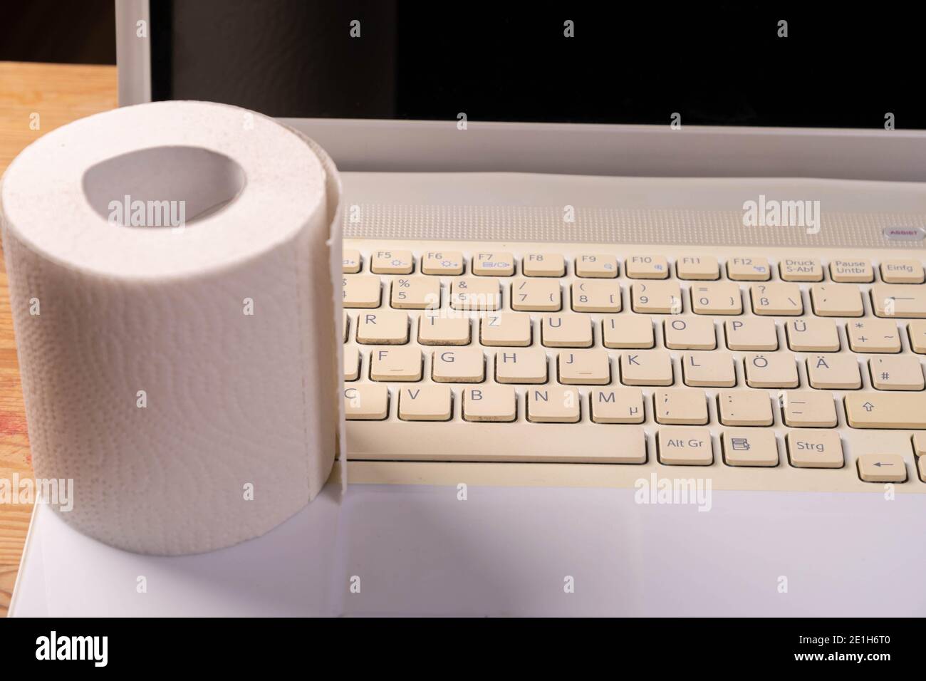 Toilet laptop hi-res stock photography and images - Alamy