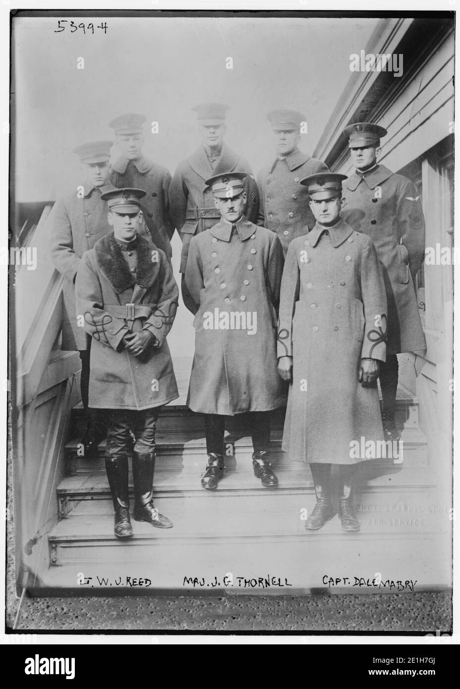 Lt. W.J. Reed, Maj. J.G. Thornell, Capt. Dale Mabry Stock Photo - Alamy