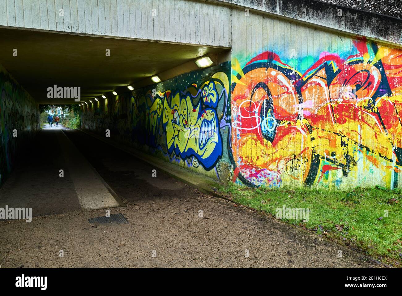 Graffiti On Wall Of Underpass High Resolution Stock Photography and ...