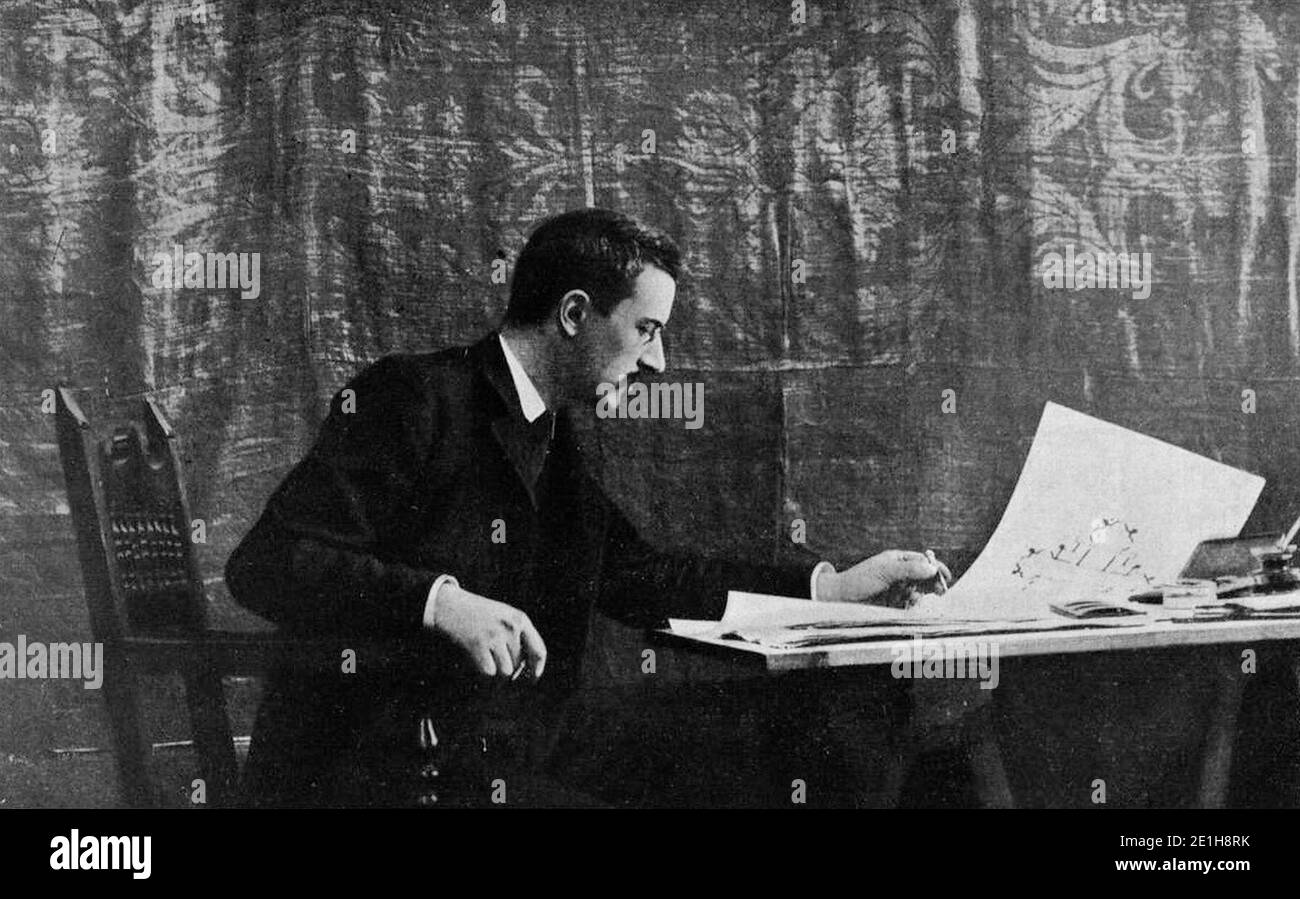 Luca Beltrami 1900 Stock Photo - Alamy