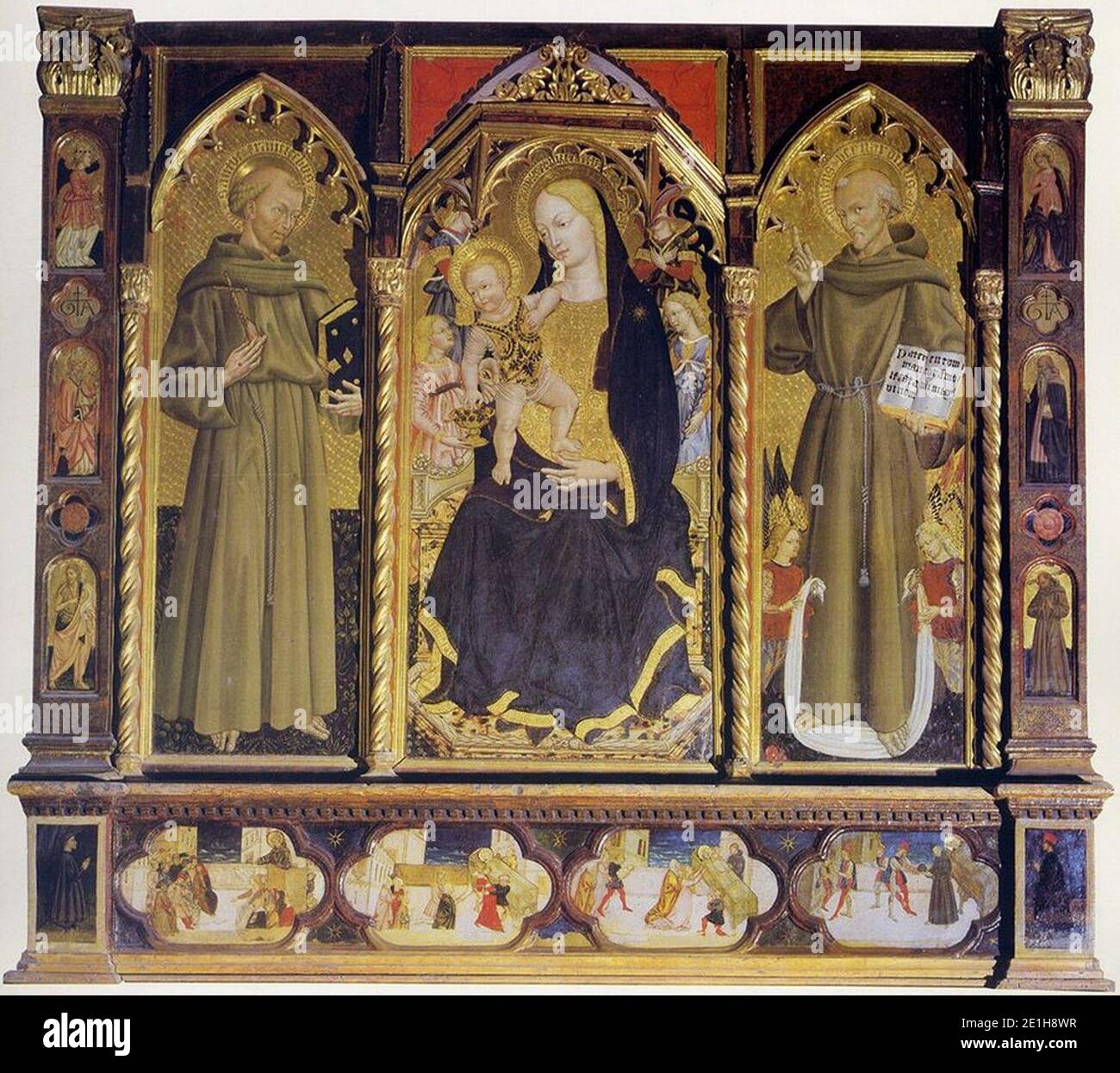 Luca di Paolo da Matelica Trittico Attucci Stock Photo - Alamy