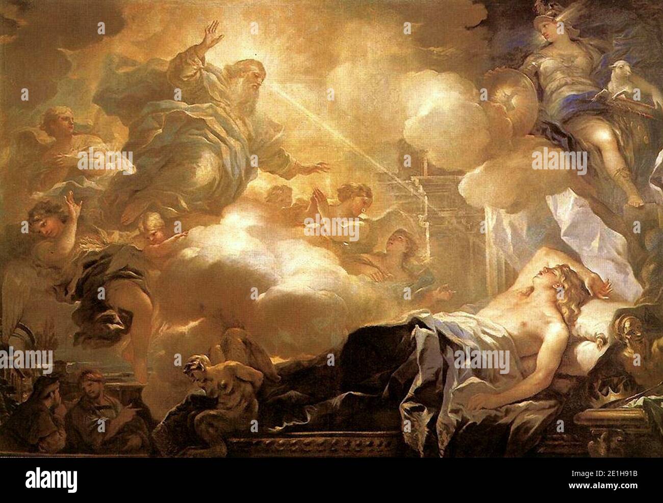Luca Giordano - Dream of Solomon Stock Photo - Alamy