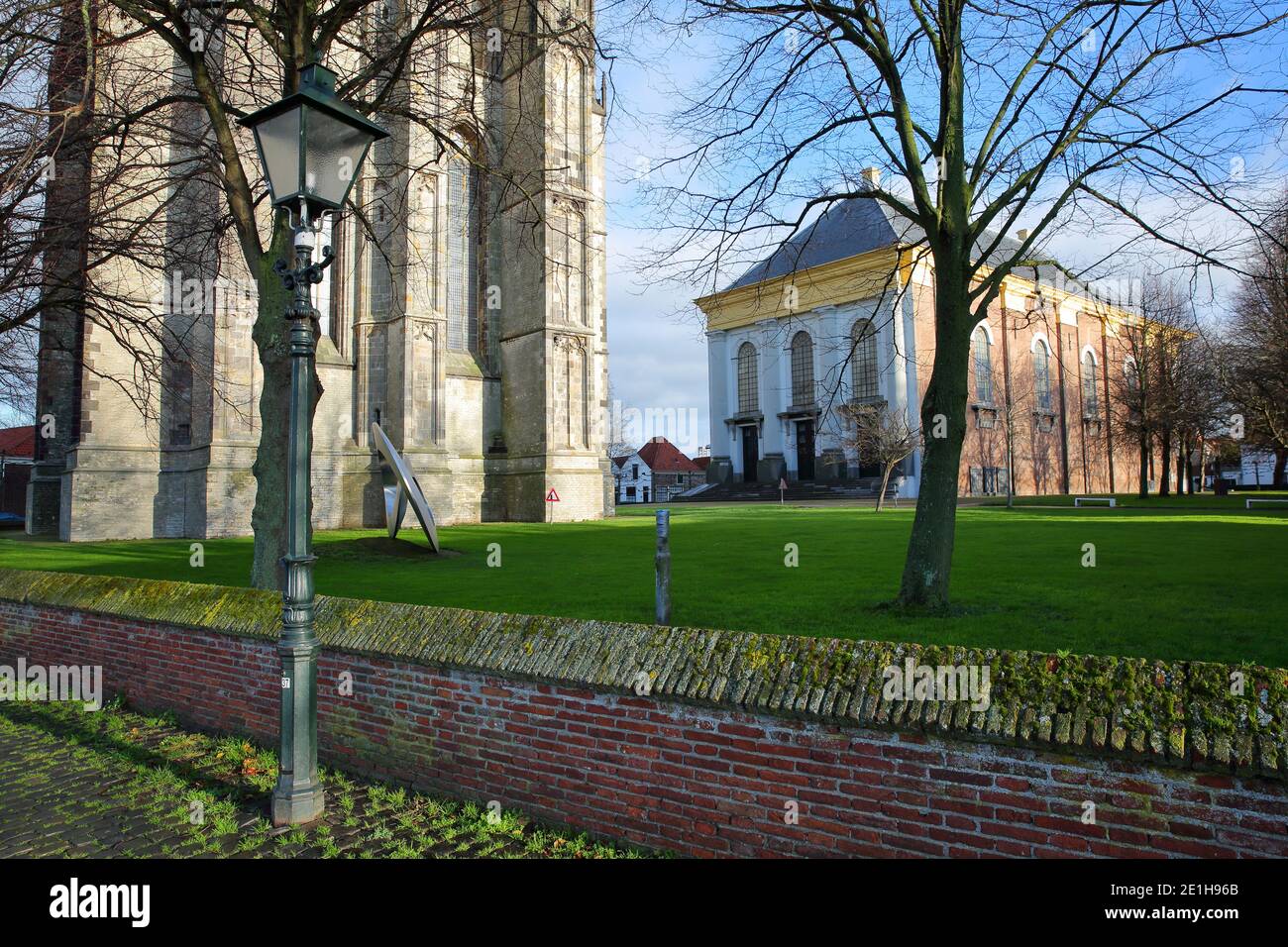 The Sint Lievensmonstertoren (Saint Lievens monster church tower) and ...