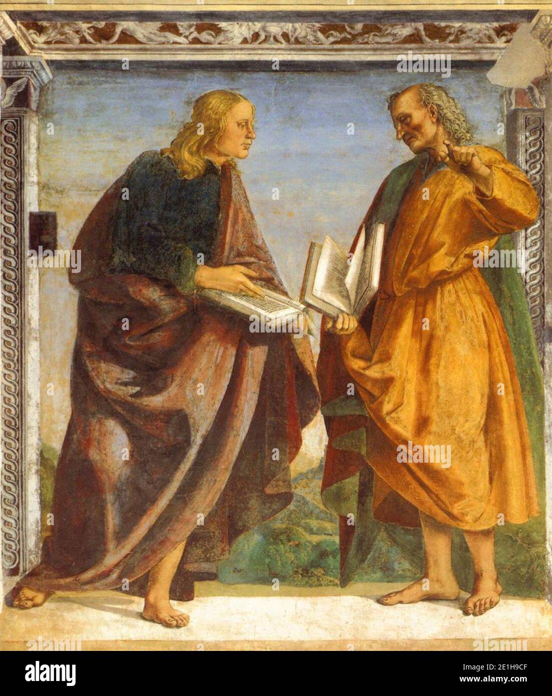 Luca Signorelli - Pair of Apostles in Dispute Stock Photo - Alamy