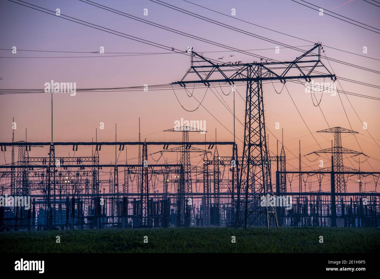 Transformer Station At Sunrise High Resolution Stock Photography and ...