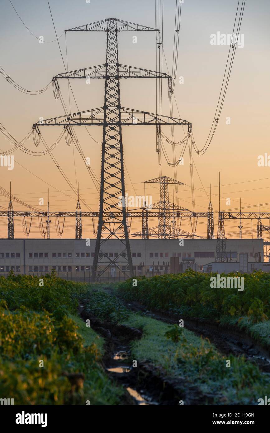 Transformer Station At Sunrise High Resolution Stock Photography and ...