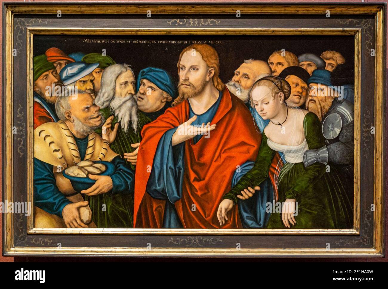 Lucas Cranach der Ältere - Jesus und die Ehebrecherin Stock Photo - Alamy