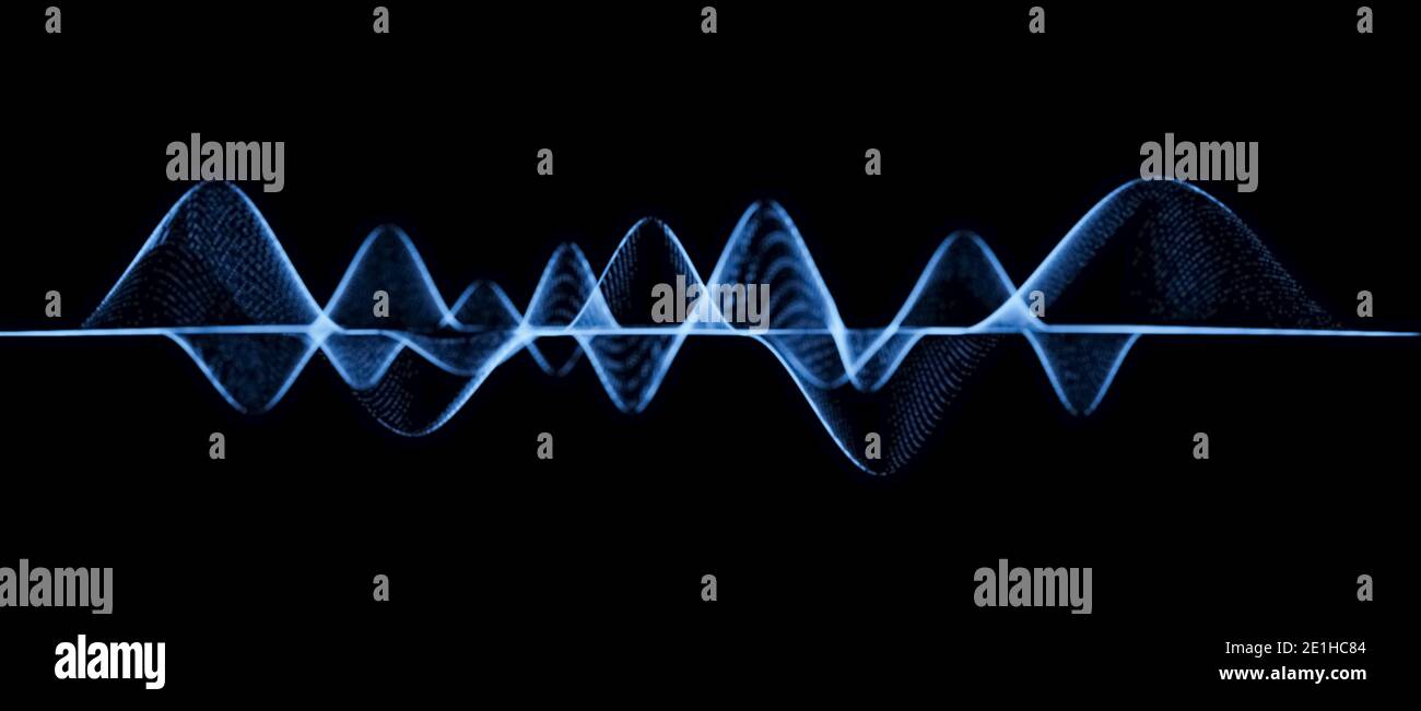 Wireframe Structure Modern Abstract Virtual Grid Background Audio Soundwaves Science Or Data