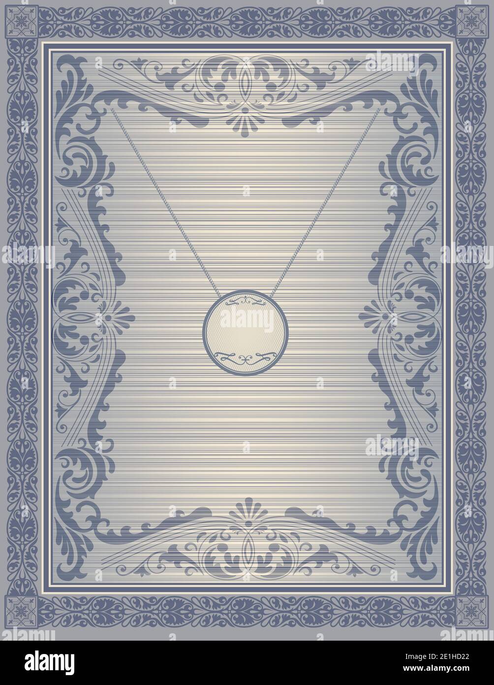 Elegant vintage background with decorative border and patterns Stock ...