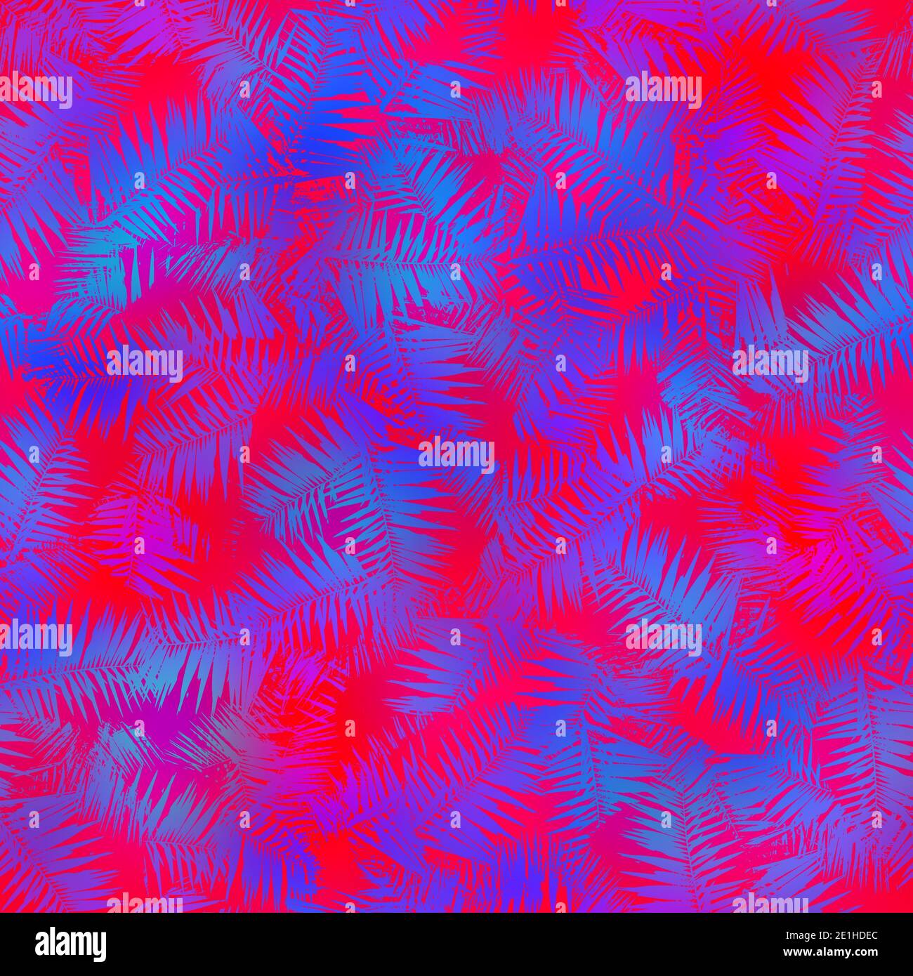 Seamless intense red and blue leaf pattern Stock Photo - Alamy