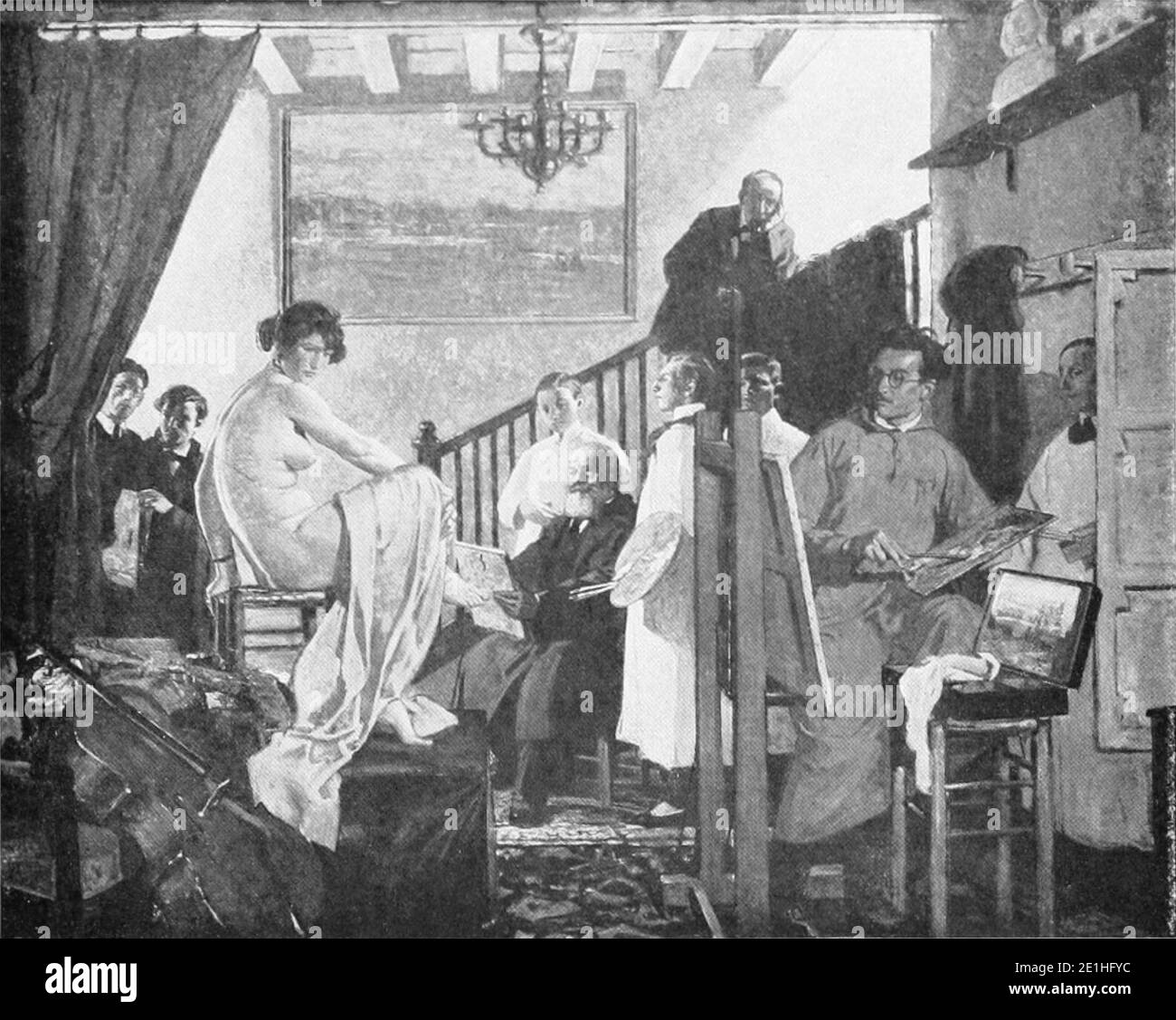 Lucien Simon L'Atelier Stock Photo - Alamy