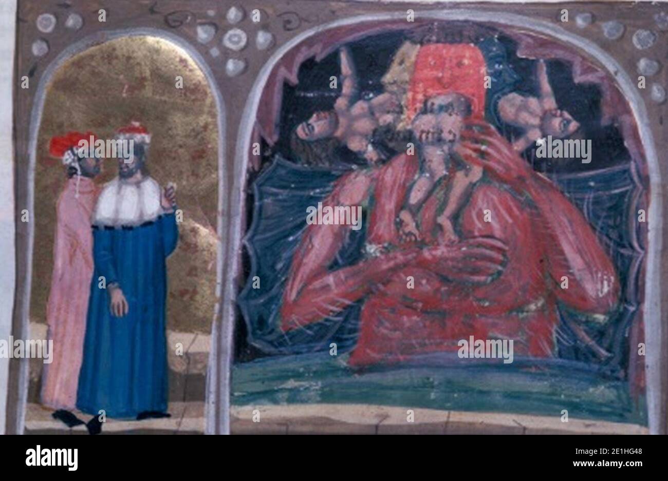 Lucifer, Brutus, Cassius and Judas Stock Photo - Alamy