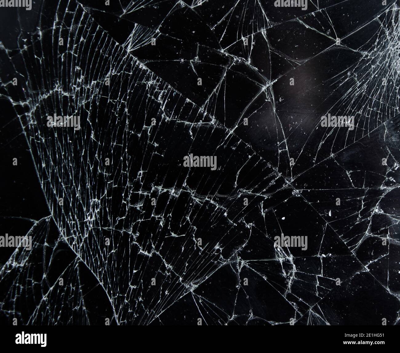 Broken glass realistic abstract shattered transparent fragments of ...
