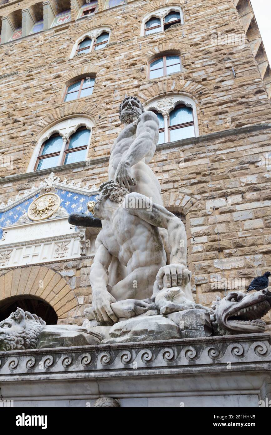Statue of Hercules and Cacus, Florence, Italy Stock Photo - Alamy
