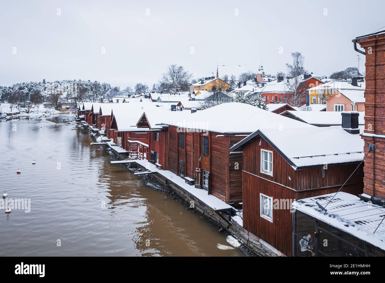 The town of Porvoo in Finland at winter Stock Photo - Alamy