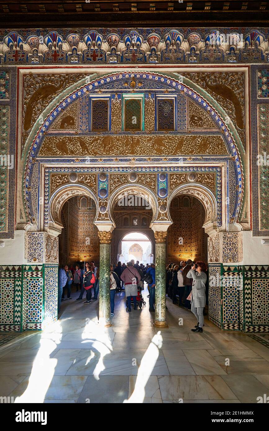 Inside the alcazar of seville hi-res stock photography and images - Alamy
