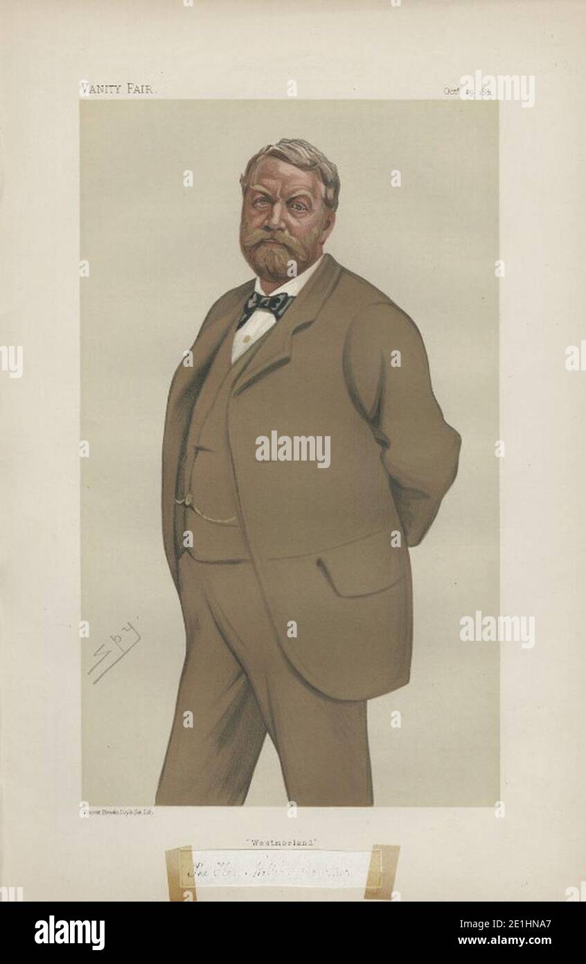 William Lowther Vanity Fair 29 October 1881 Stock Photo - Alamy