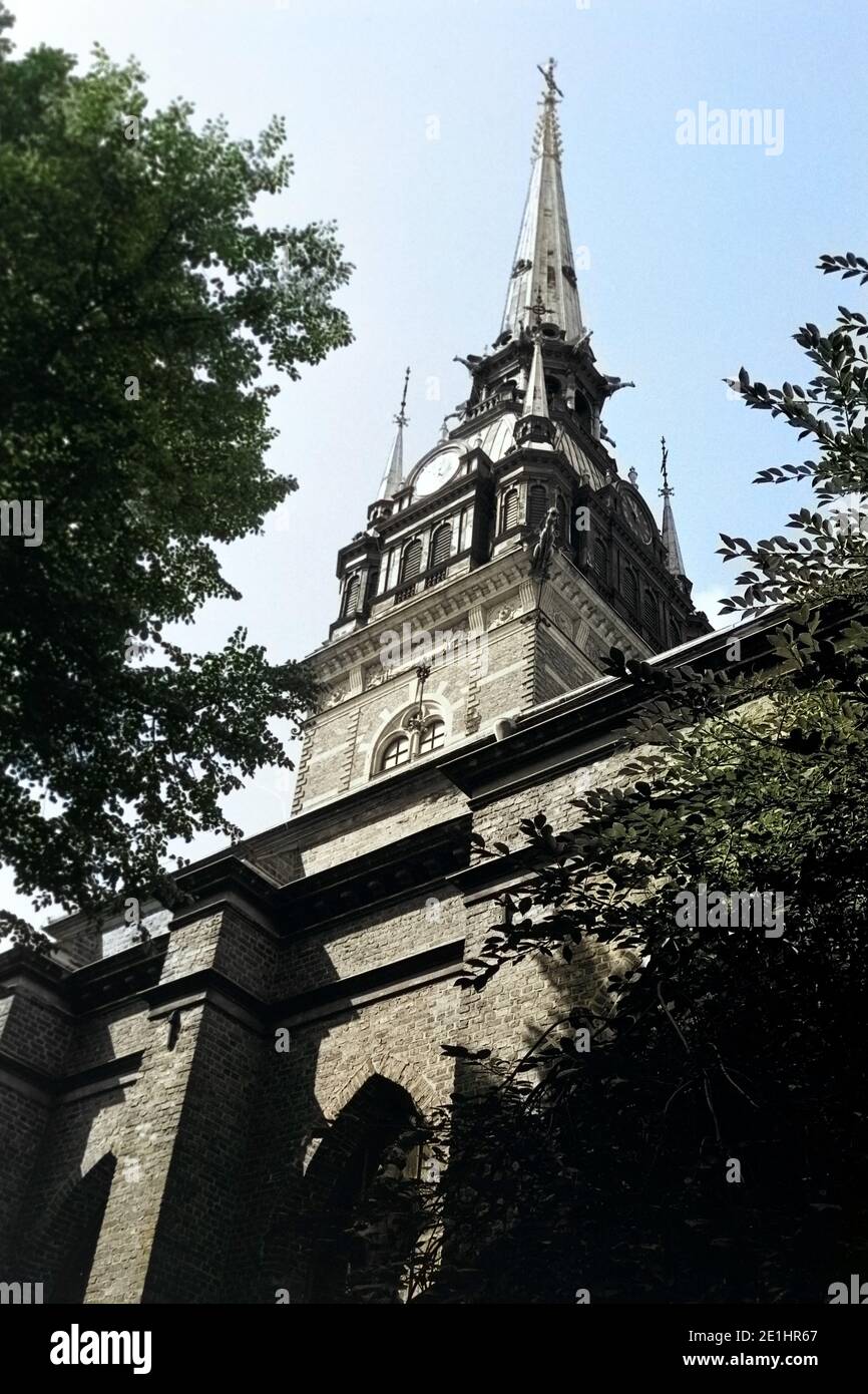 Die Deutsche Kirche in der Altstadt von Stockholm, 1969. The German ...