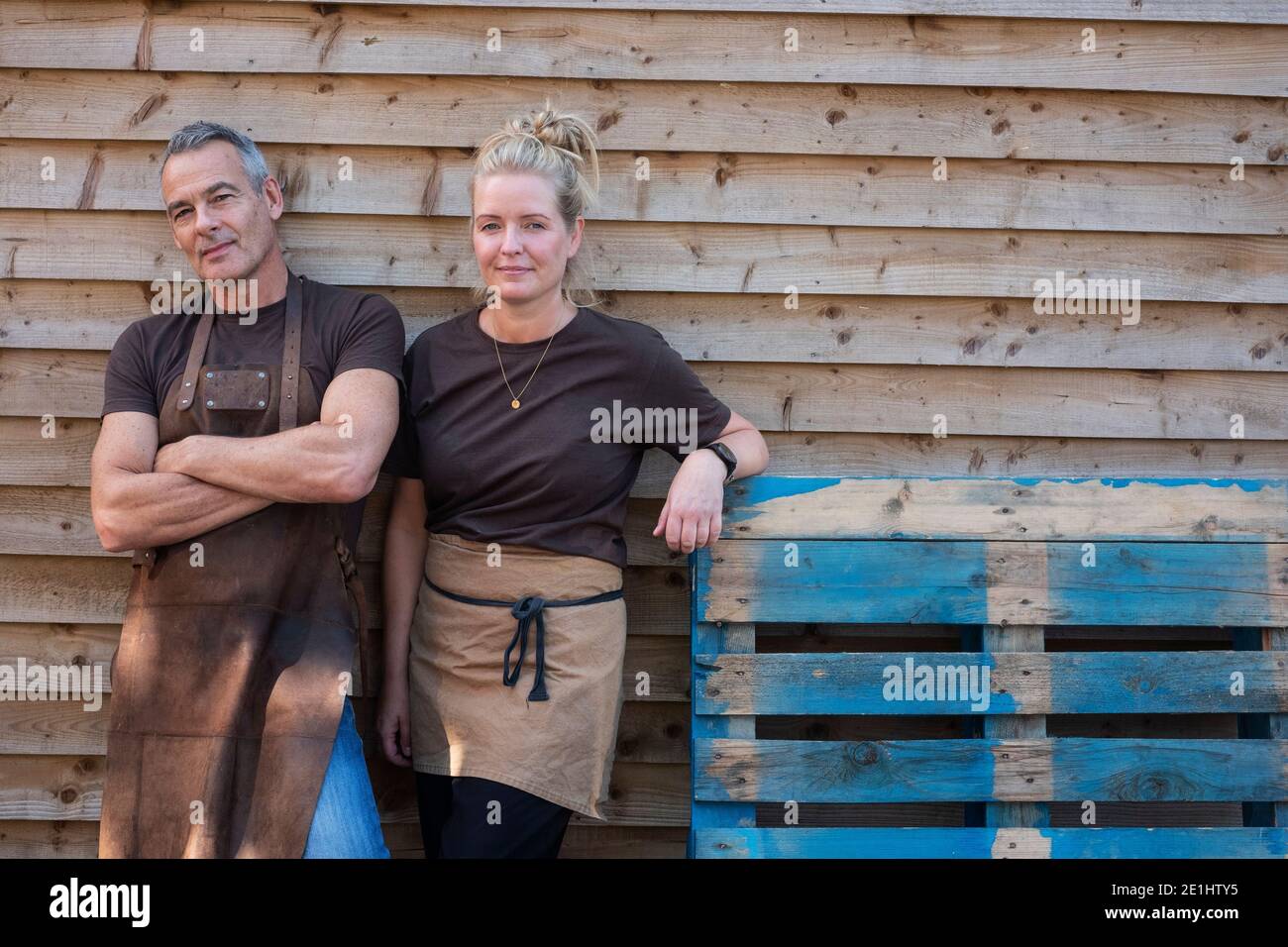 Work aprons hi-res stock photography and images - Alamy