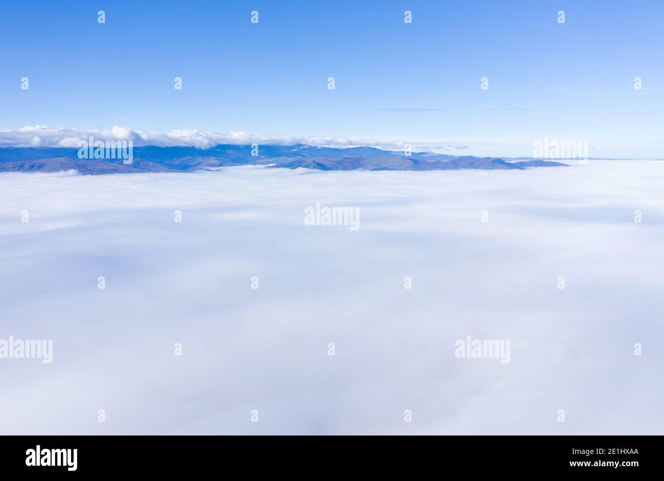 Drone flight above clouds hi-res stock photography and images - Alamy