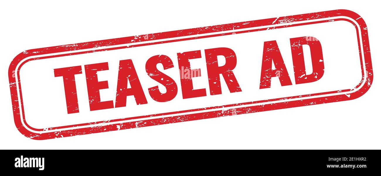 Teaser ad hi-res stock photography and images - Alamy