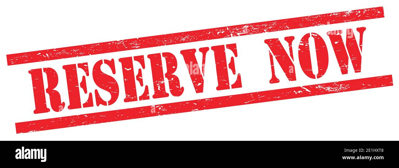 Reserve now stamp hi-res stock photography and images - Alamy