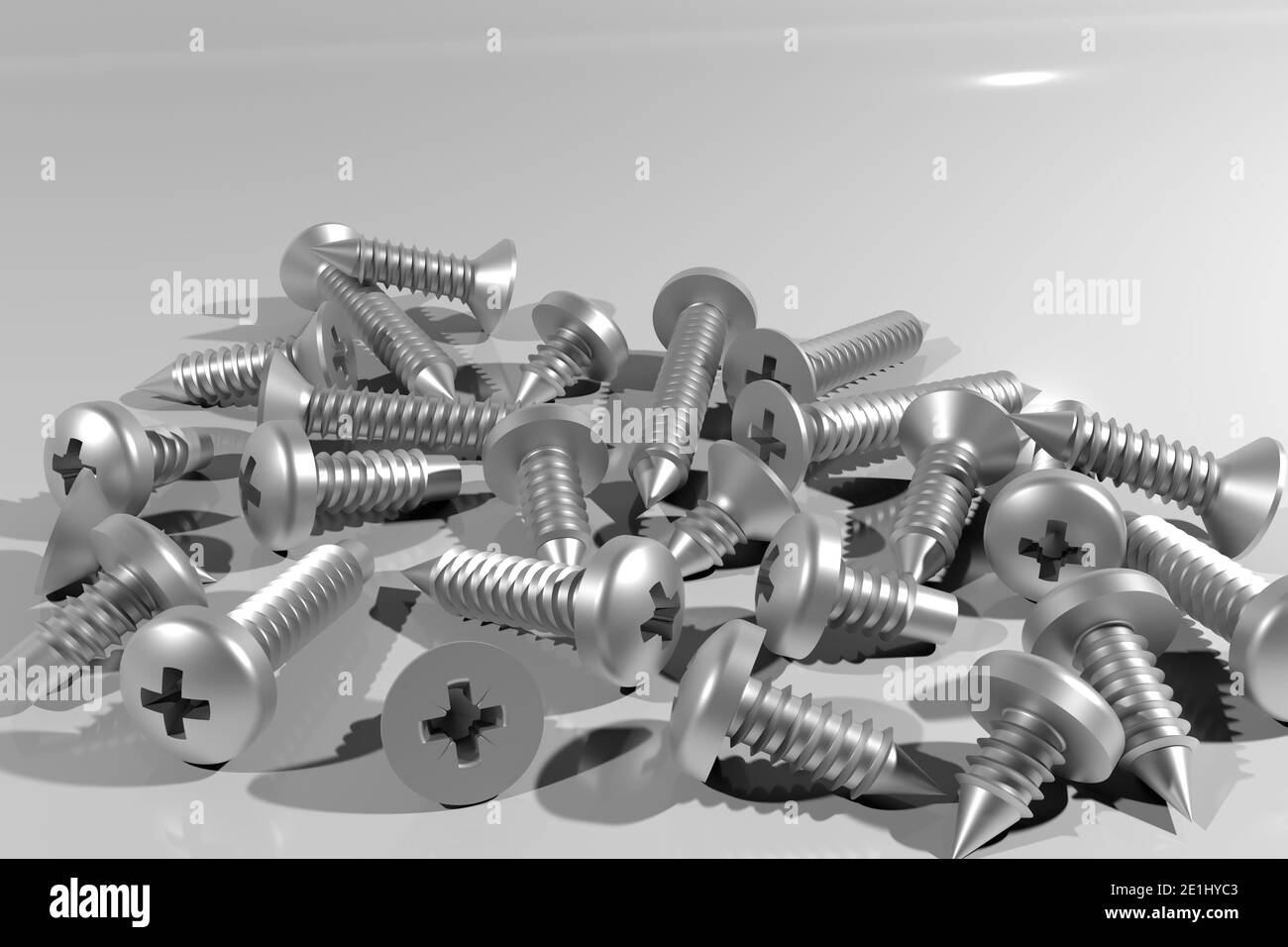 3D render of Tapping screw Stock Photo - Alamy
