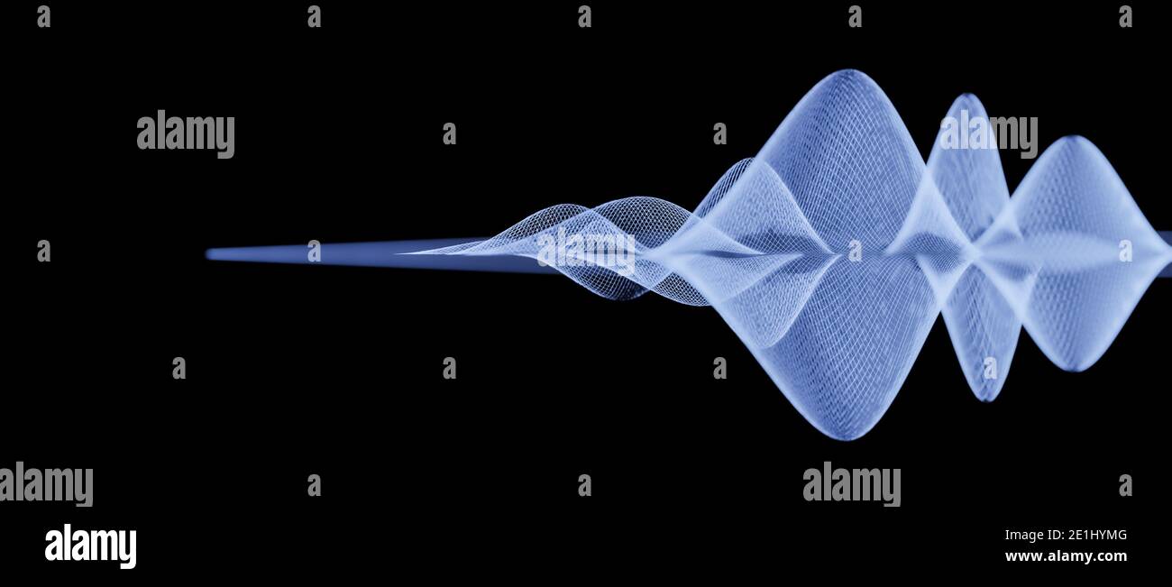 Wireframe Structure Modern Abstract Virtual Grid Background Audio Soundwaves Science Or Data