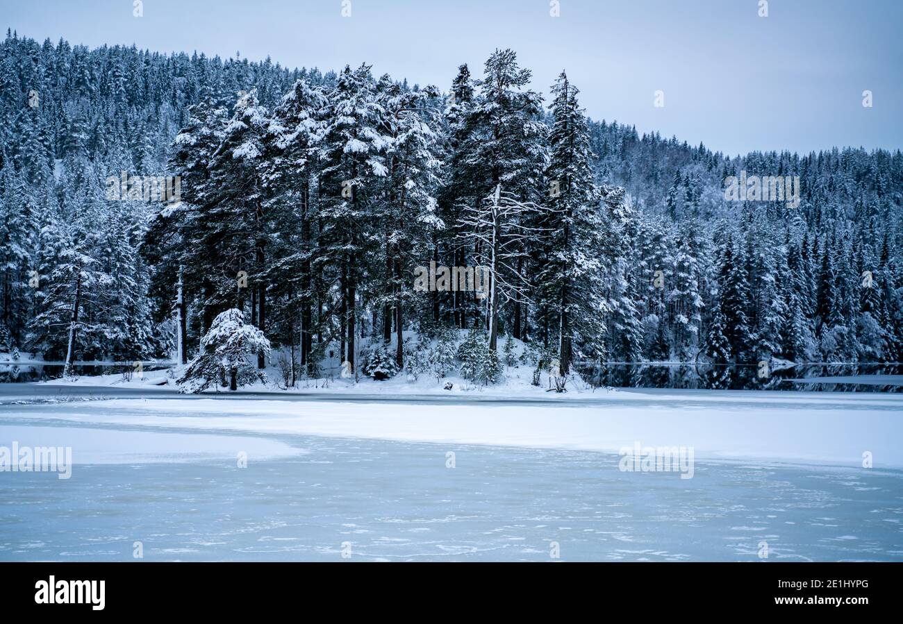 On half frozen lake hi-res stock photography and images - Alamy