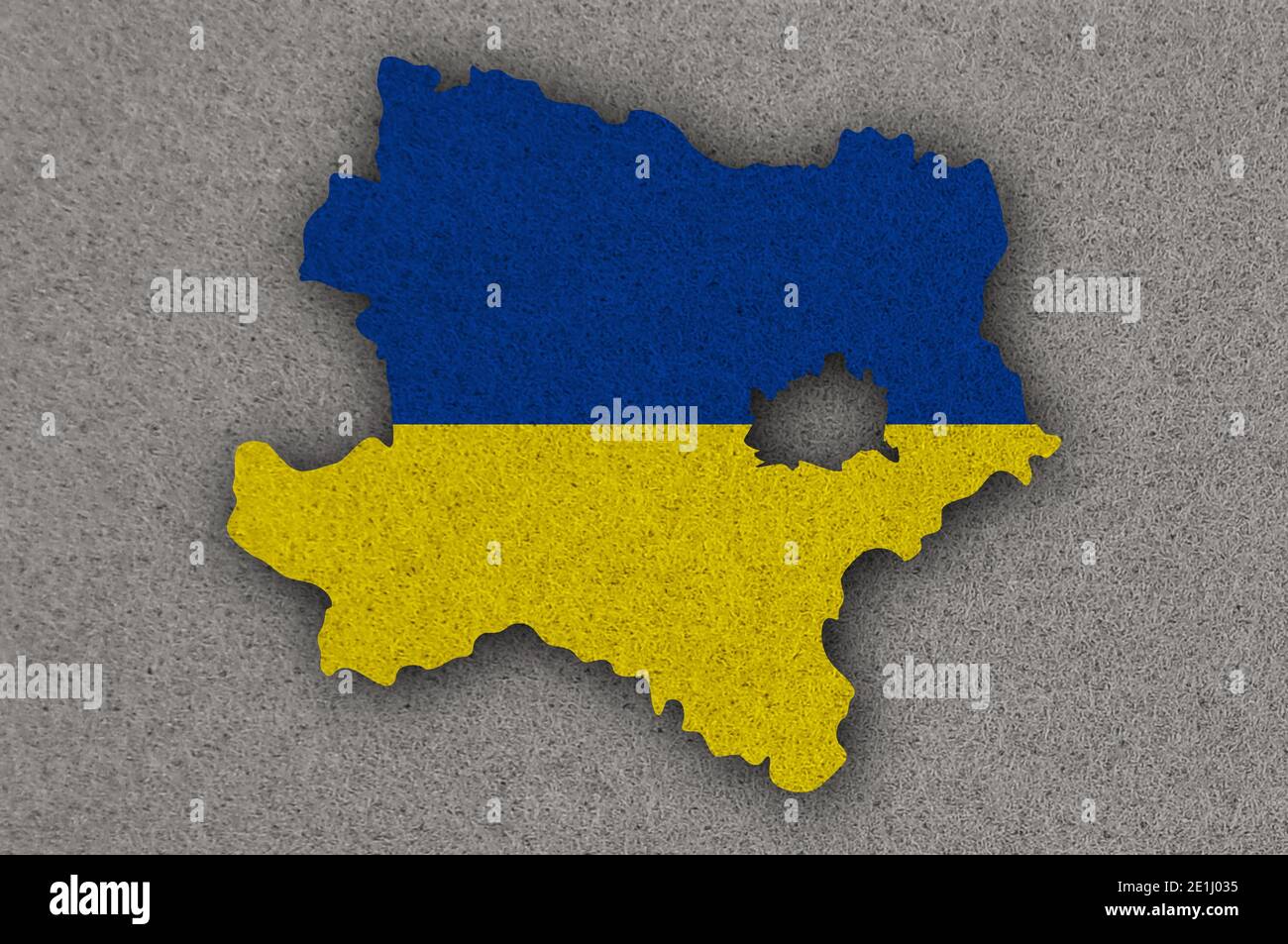Map and flag of Lower Austria on felt Stock Photo - Alamy