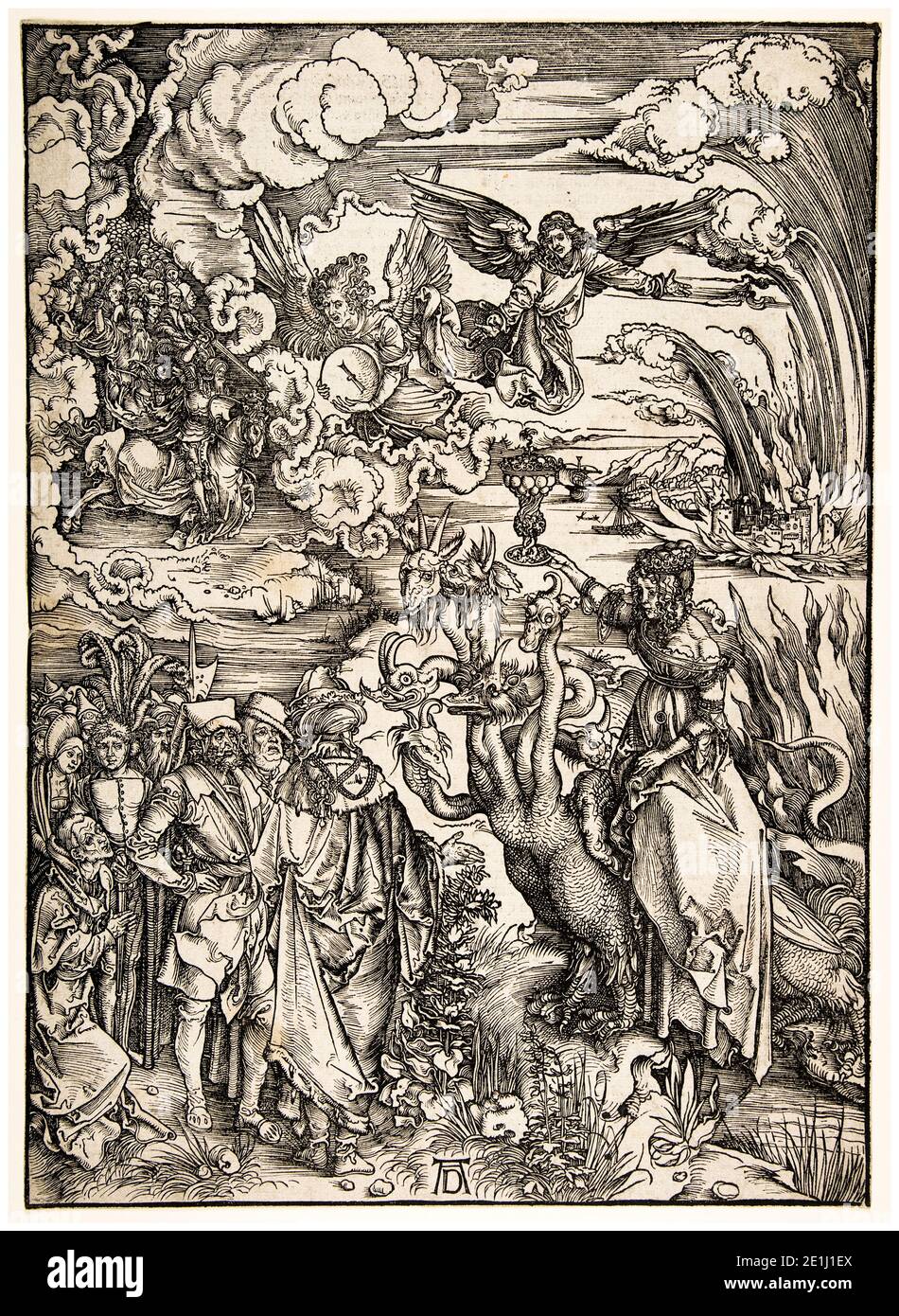 Albrecht Dürer, The Apocalypse: The Whore of Babylon, woodcut print ...